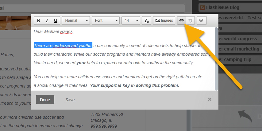 And a link URL to text – FlashIssue